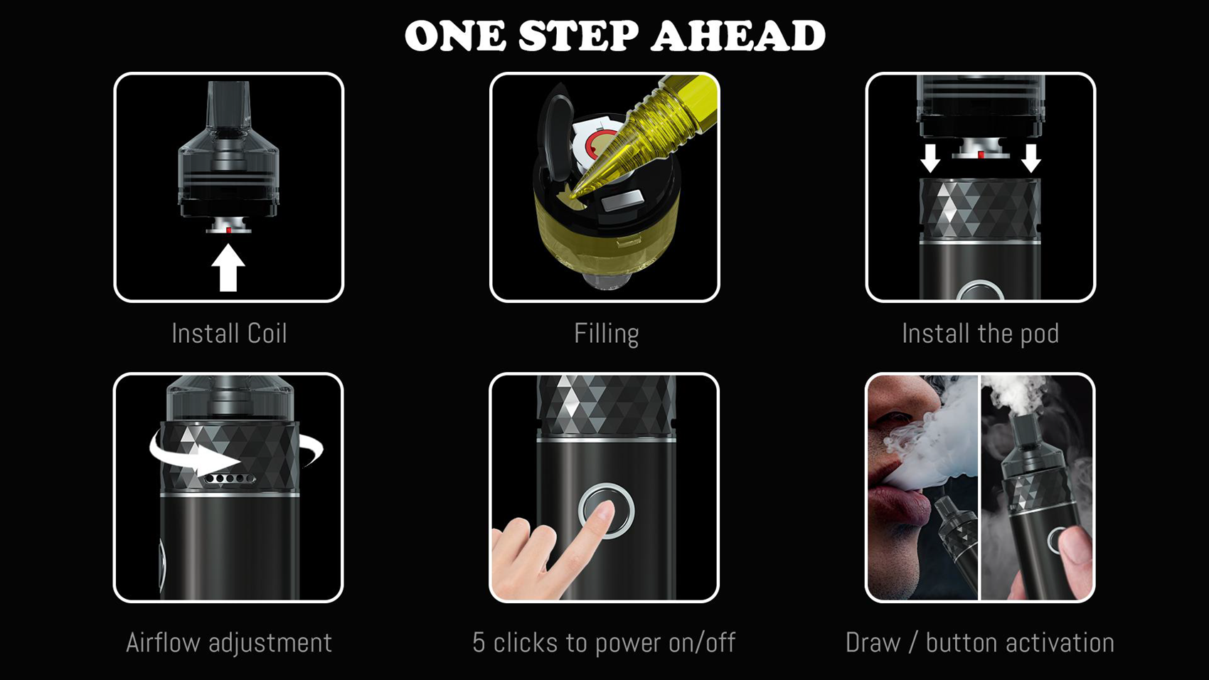 Electronic Cigarette Vape of Pod Mod Vape - SMPO Ample